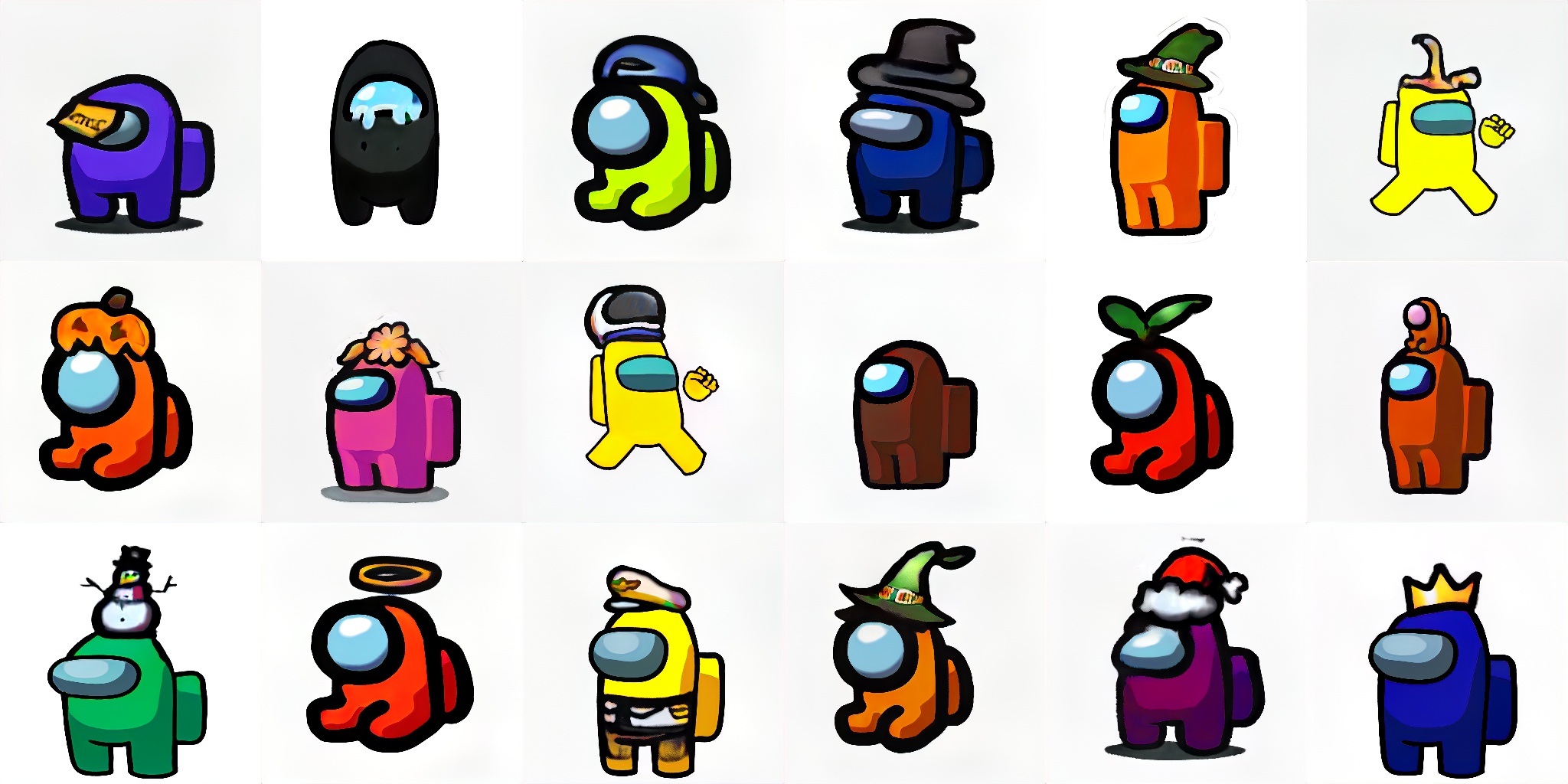 Generating Amongus Characters | Levin Dabhi